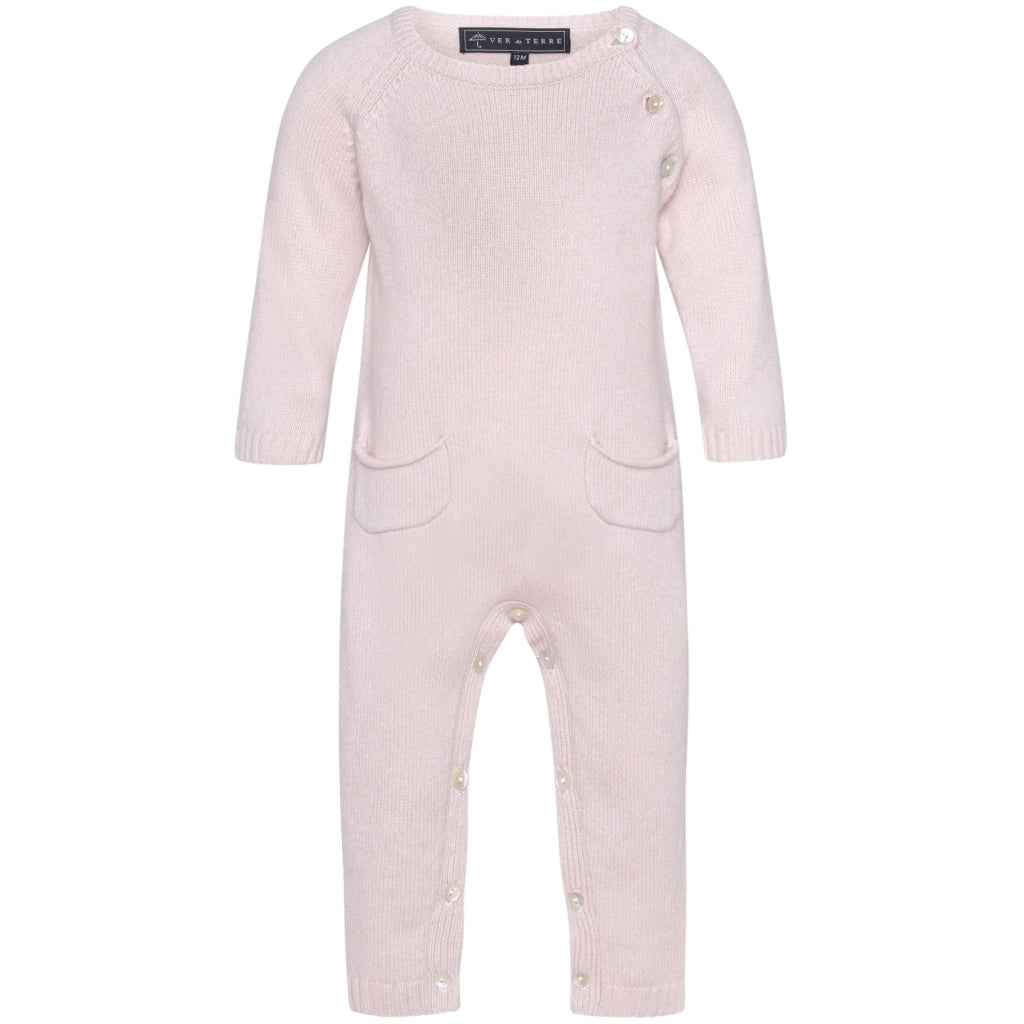 Cashmere baby dragt - Rose powder