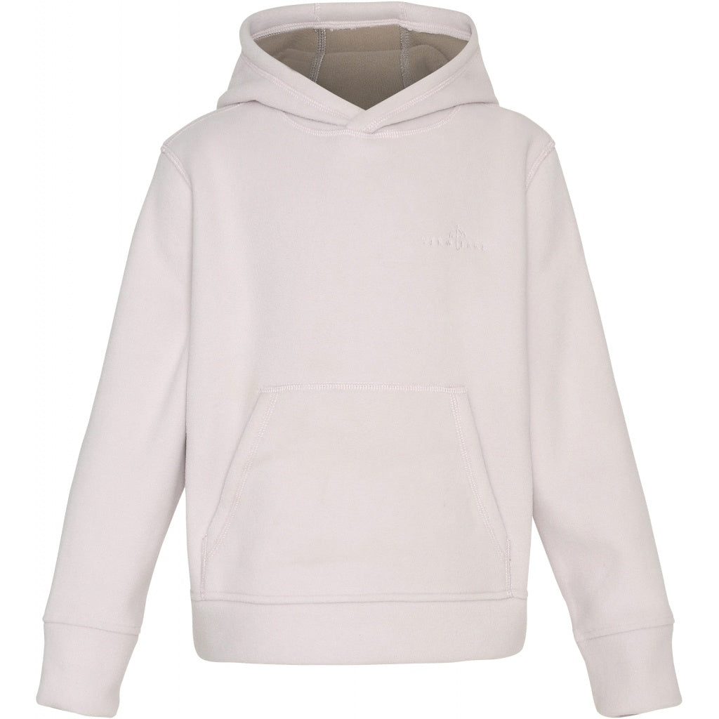 Fleece hættetrøje - Rose powder/mocca