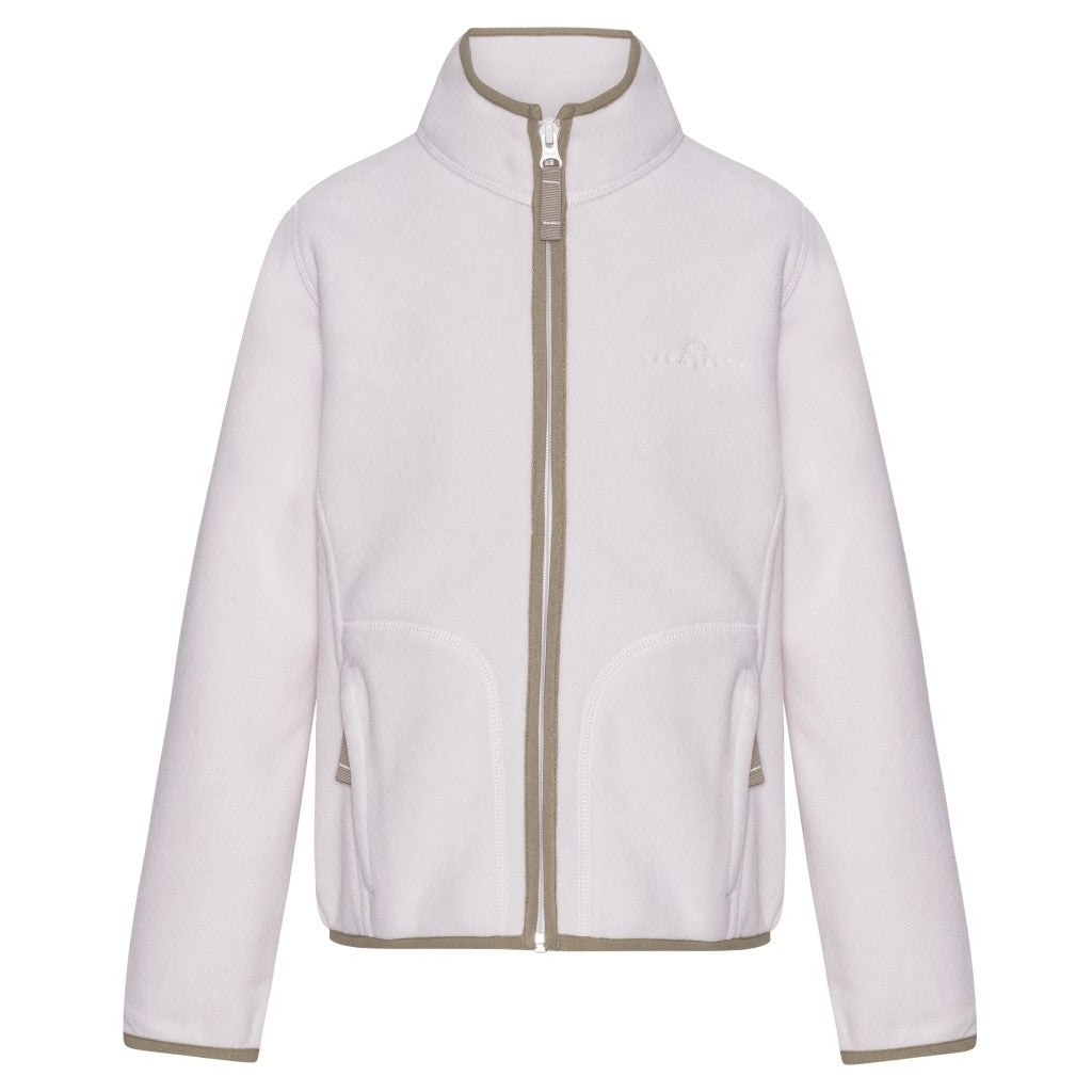 Girls fleece jacket - Rose powder/mocca